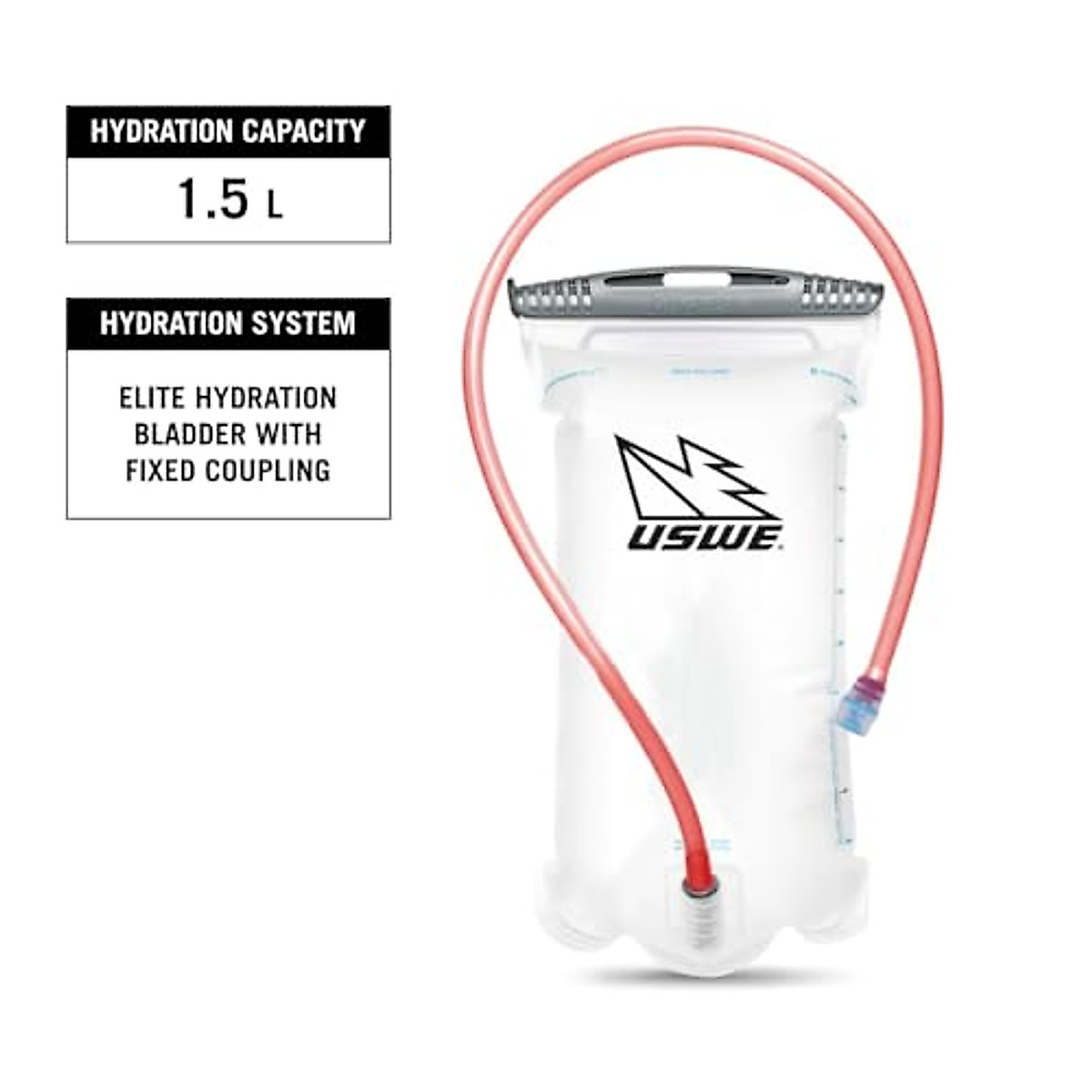 USWE Outlander Cycling Hydration Backpack, 2L, Multi (0.45kg, Adjustable Shoulder Strap, Stash Pocket, 2.0L Capacity)