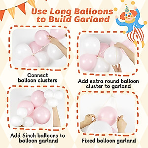 100pcs 260 Balloons Clear Long Skinny Balloons Premium Latex Twisting Balloons Animals Balloons Long Balloons for Tying Balloon Arch Birthday Wedding Party Decorations