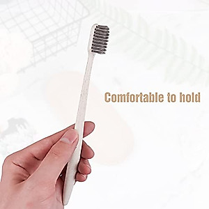 Xuezoioy Disposable Toothbrushes with Toothpaste,60 Pack Individually Wrapped Disposable Travel Toothbrushes Kit in Bulk for Homeless,Nursing Home,Hotel,Charity (Apricot+Green)