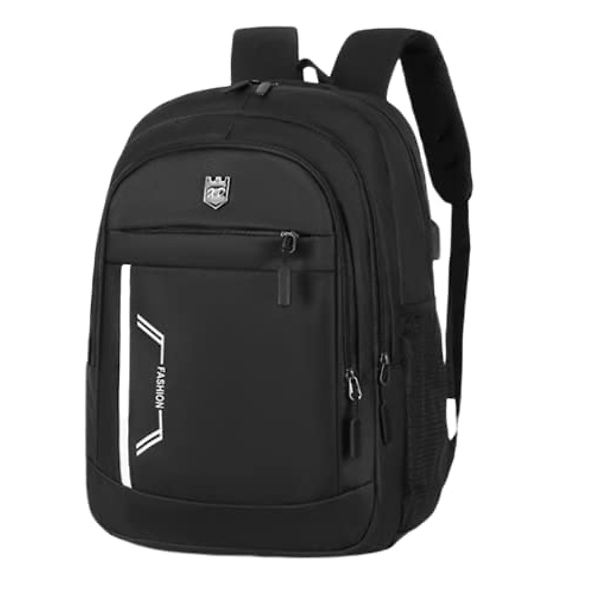 RRRWEI Laptop Backpack 15.6 Inch Slim Computer Bag,Business Travel Anti Theft Durable Backpack Usb Charging Port,For College School (black)