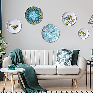 24 Pack Plate Hangers for the Wall Picture Hanger Wall Plate Hanger Display Holder Double-Sided Self-Adhesive Hanging Hooks Decorative Plates Wall Dishes Holders