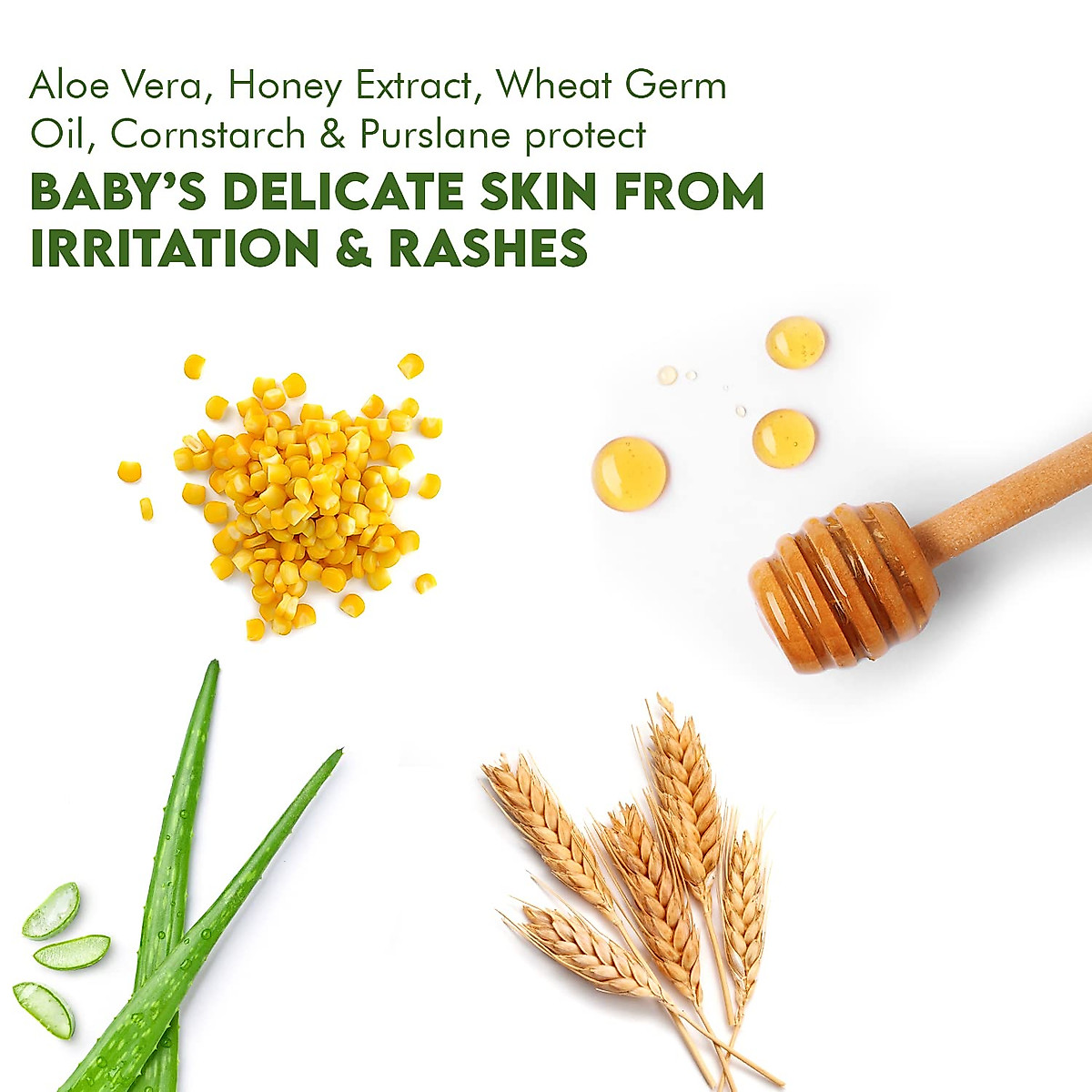 WBM Care Baby Powder Talc Free, specifically Designed for Baby's Delicate Skin, Unscented Baby Powder-140g