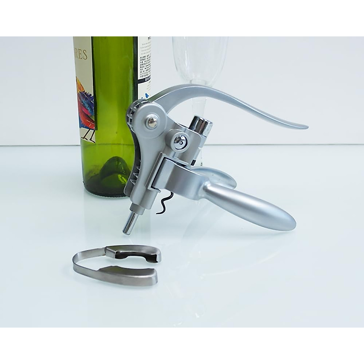Lutong Wine Opener Set, Including Corkscrew, Foil Cutter, Opener Stand Wine Bottle Opener,Wine Corkscrew Set,Wine Opener Kit.