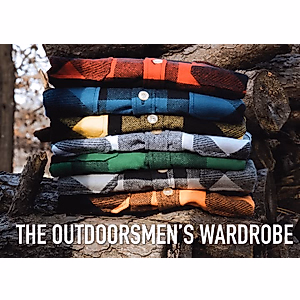 Rothco Buffalo Plaid Flannel Shirt - Rugged Comfortable and Warm Outdoor Shirt Jacket (US, Alpha, X-Large, Regular, Regular, Brown Plaid)