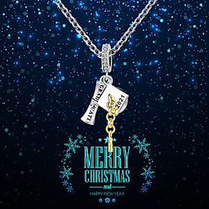 LuxglitterLin Graduation 2022 Charm Graduate Hat Cap &Scroll Dangle Bead for Pandora Bracelet