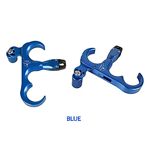 ZSHJGJR Archery Bow Release Aid 360° Rotating Head Thumb Release for Compound Bow Hunting Shooting Accessories (Blue)