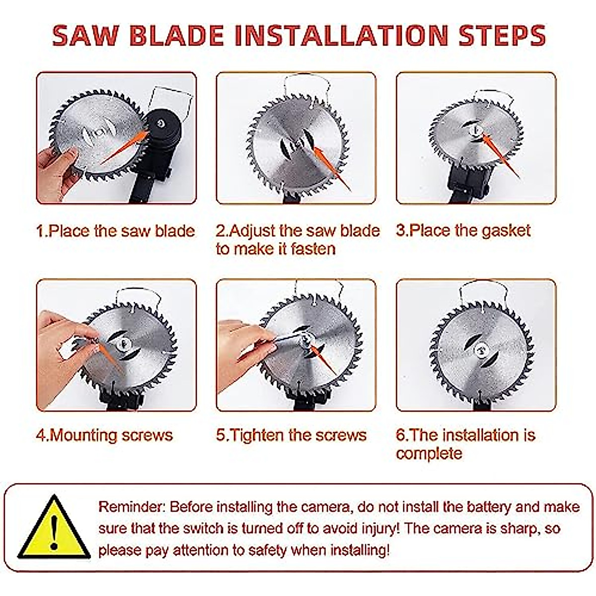 Electric Weed Eater, Weed Wacker Battery Powered, Cordless Lawn Trimmer Weed Eater Tool with Adjustable Handle 3 Function Blades Weed Eater Brush Cutter for Yard and Garden