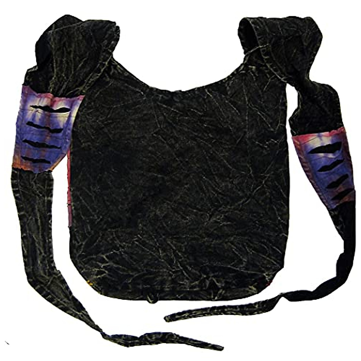 Original Collections Bohemian Embroidered Ripped Razor Cut Crossbody Hippie Purse Handbag AND Backpack Multicolor