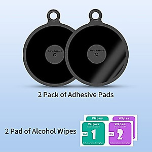 OQTIQ Sticky Adhesive 3M Pad 95mm (3.7") Dashboard Pad Mounting Disk for Suction Cup Phone Mount [2 Pack] for Tom Tom Garmin GPS Suction Mount Replacement Heat Resistant Sticky pad for Car, Truck, Van