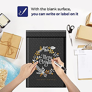 Fuxury 40 Pack Bubble Mailers 10.5x16 Inch, Self Seal Padded Envelopes Waterproof Mailing Envelopes Bubble Padded, Cushioning Padded Mailers, Bubble Bags for Packaging, Small Business Large #5, Black