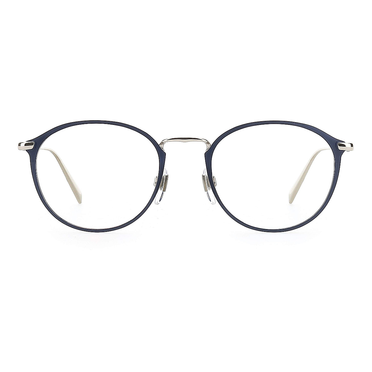 Levi's Men's LV 5001 Oval Prescription Eyeglass Frames, Matte Blue/Demo Lens, 50mm, 20mm