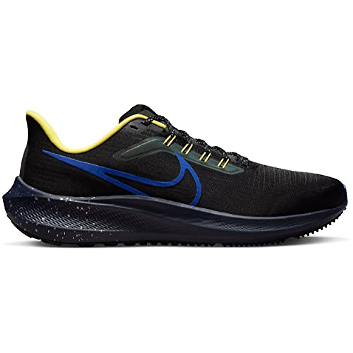 Nike Men's Air Zoom Pegasus 39 Running Shoe (Black/Hyper Royal-Thunder Blue, 10.5)