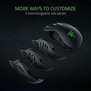 Razer Naga Trinity Gaming Mouse & Tartarus v2 Gaming Keypad: Mecha-Membrane Key Switches - 32 Programmable Keys - Customizable Chroma RGB Lighting - Programmable Macros - Classic Black