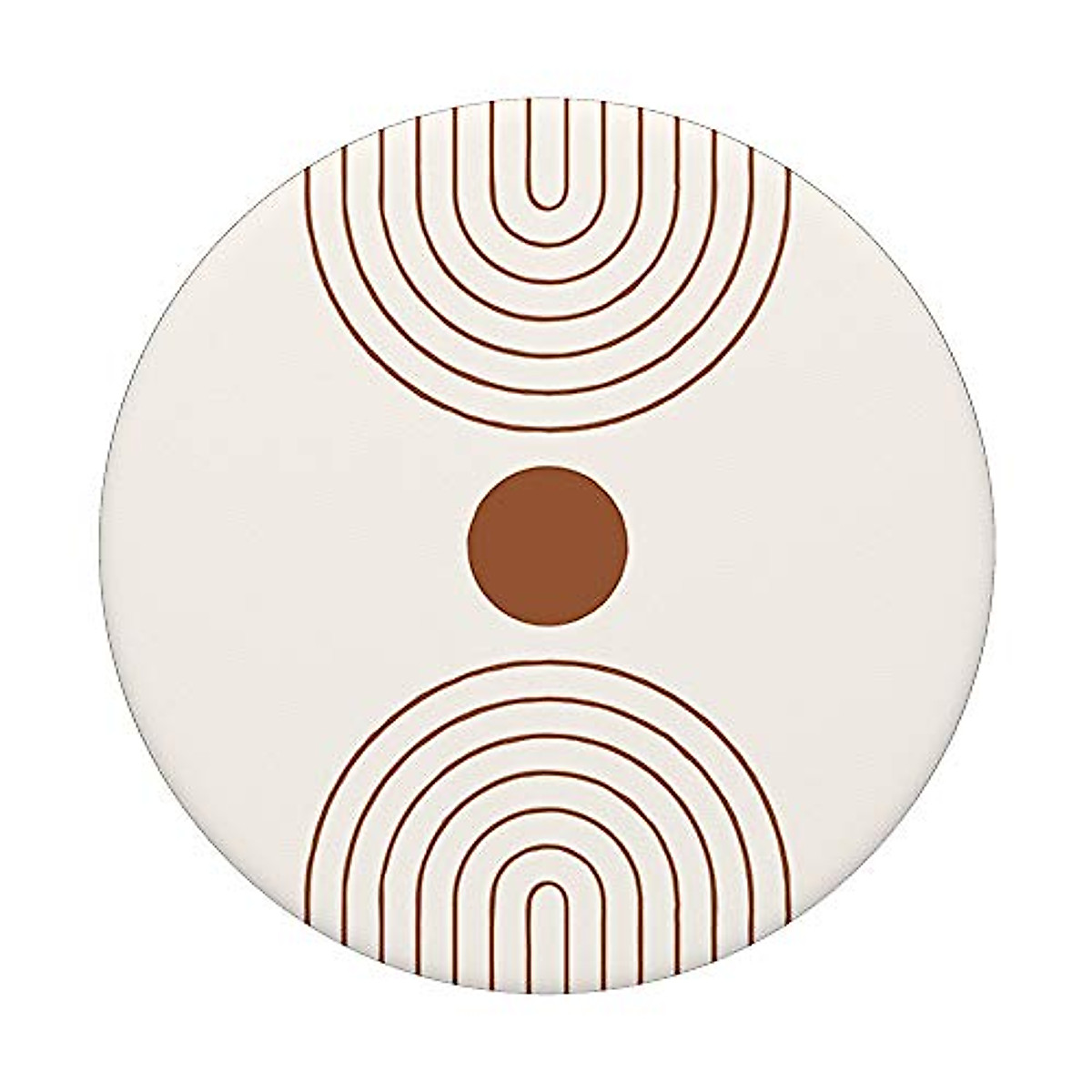 Minimal Abstract Line Art Pastel Brown Beige Pattern PopSockets Swappable PopGrip