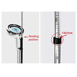 Digital Clinical Scale, Mechanical Height Rod, Height and Weight Scale Medical Mechanical Scales Measuring Weight Height(120kg)