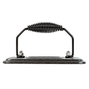 Lodge LGPR3 Cast Iron Round Grill Press, Pre-Seasoned, 7.5-inch