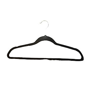 Nawazjee Velvet Clothing Hangers 30 Pack, Lightweight Non Slip, Heavy Duty Durable Closet Space Saver Black/ Silver Ultra Slim 360 Rotating Top for Coat Suit Swivel Hook Hangers.
