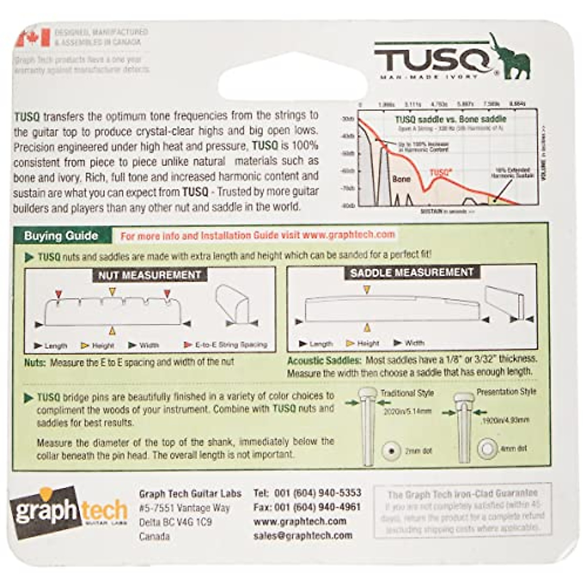 Graphtech Musical Instrument Parts (Pq-9400-00)