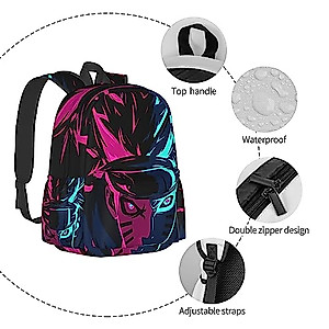 Abrazar Kids School Bag Anime Character Print Boys Backpack Laptop Backpack Travel Backpacks 03