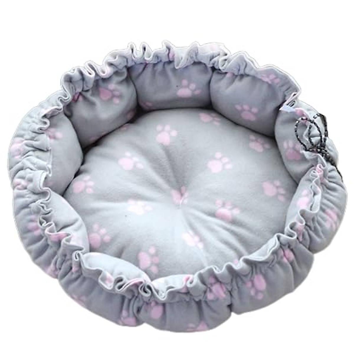 LINLIJIA Dog Kennel, Dog Crate, Sturdy Durable Dogs Nest, Round Cat Bed Deep Sleeping Bed Dog Cat Winter House Drawstring Design Pet Mat for Kitten Puppy Sleeping Supplies