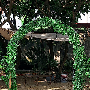 Dolicer 6 Strands 42Ft Fake Vines for Bedroom, Artificial Ivy Garlands with Fake Leaves, Fake Ivy Vines Greenery Garlands, Hanging Vines Fake Plants for Wall Decor Wedding Room Party Garden Aesthetic