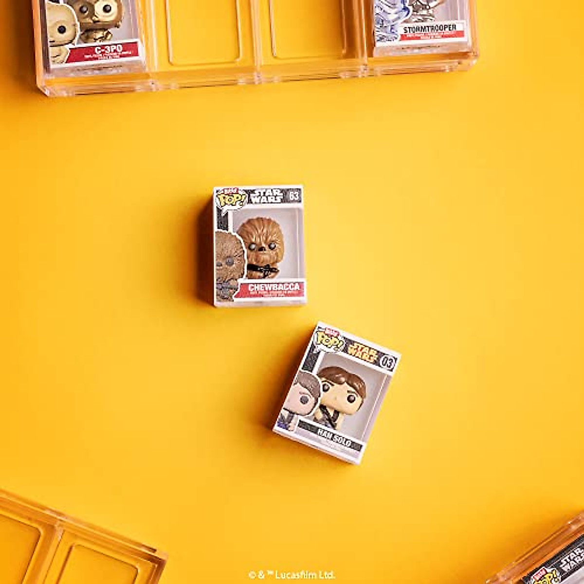 Funko Bitty Pop! Star Wars Mini Collectible Toys 4-Pack - Princess Leia, R2-D2, C-3PO & Mystery Chase Figure (Styles May Vary)