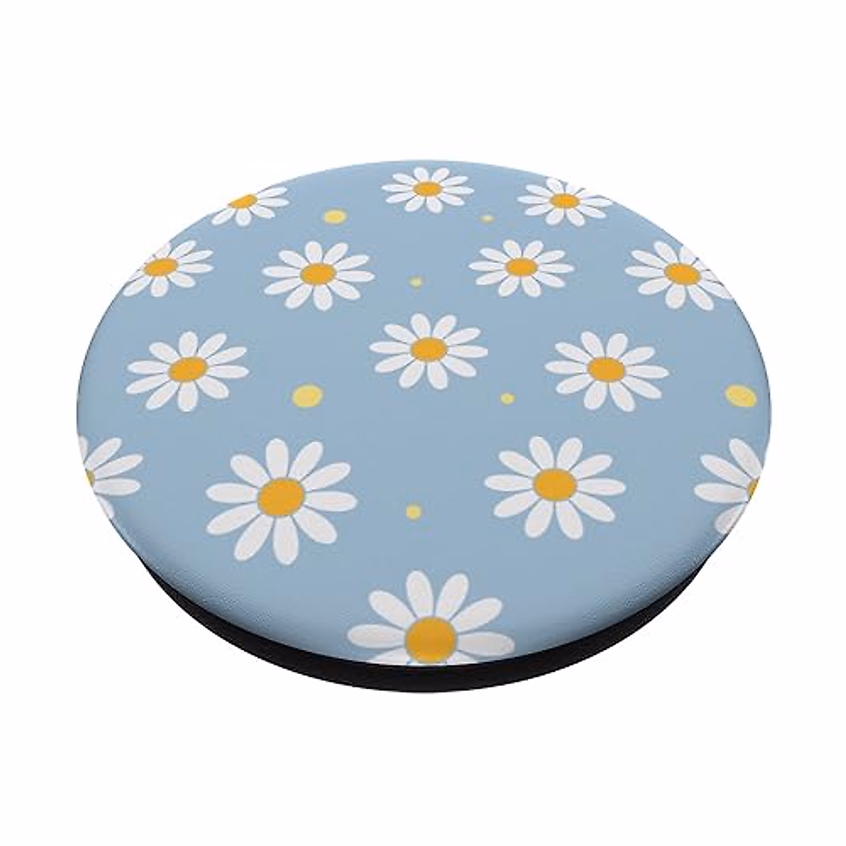 Light Blue Pastel White Daisy Flower Cute Pastel Aesthetic PopSockets Standard PopGrip