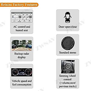 ZWNAV One din Android 9.0 Tesla Android Car Stereo for Honda Civic 2016-2019, Car GPS Navigation Head Unit, in-Dash DSP, HDMI Output, Support Carplay, Android Auto, Bluetooth 5.0, PX6, Fast Boot