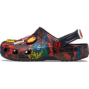 Crocs Kids' Superhero Clog , Marvel/Black, 5 Big Kid