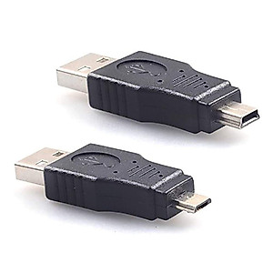 Blacell OTG 5 Pin F/M Mini Changer Adapter Converter USB Male to Female Micro USB