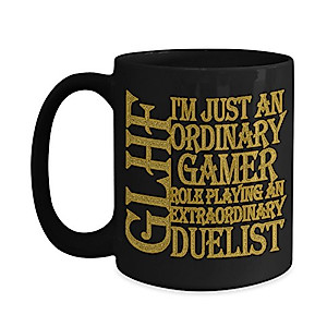 Gamer Mug - I'm Just An Ordinary Gamer - Large GLHF Game Coffee Cup - Birthday Anniversary Christmas Gift Stocking Stuffer - Gamer Husband Wife Boyfriend Girlfriend Friend Co-worker Men Women