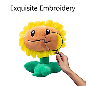 Maikerry 1 PC Plants Plush Toy PVZ Stuffed Figure Doll Sunflower Plush New for Children, Great Gifts for Kids and Fans