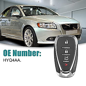 ACROPIX 4 Button Keyless Entry Remote Fit for Chevrolet Sonic - Pack of 1 Black