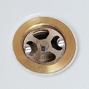 Oatey 42239 Brass and Plastic No-Calk Shower Drain Wrench, Stainless Steel