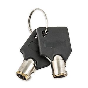 FJM Security SX-795 Hardened Steel Disc Padlock with Tubular Keyway & Rubber Bumper