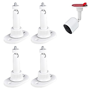 4 Pack Adhesive Wall Mount Compatible with Ring Stick Up Cam Wired/Battery and Ring Indoor Cam(1st Gen and 2nd Gen) Camera,360 Degree Adjustable Mounting Bracket