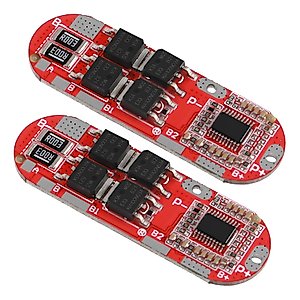 ACEIRMC 2pcs BMS 5S 21V 18650 Li-ion Lithium Battery Protection Circuit Charging Board Module PCM Polymer Lipo Cell PCB (5S BMS 25A 21V)