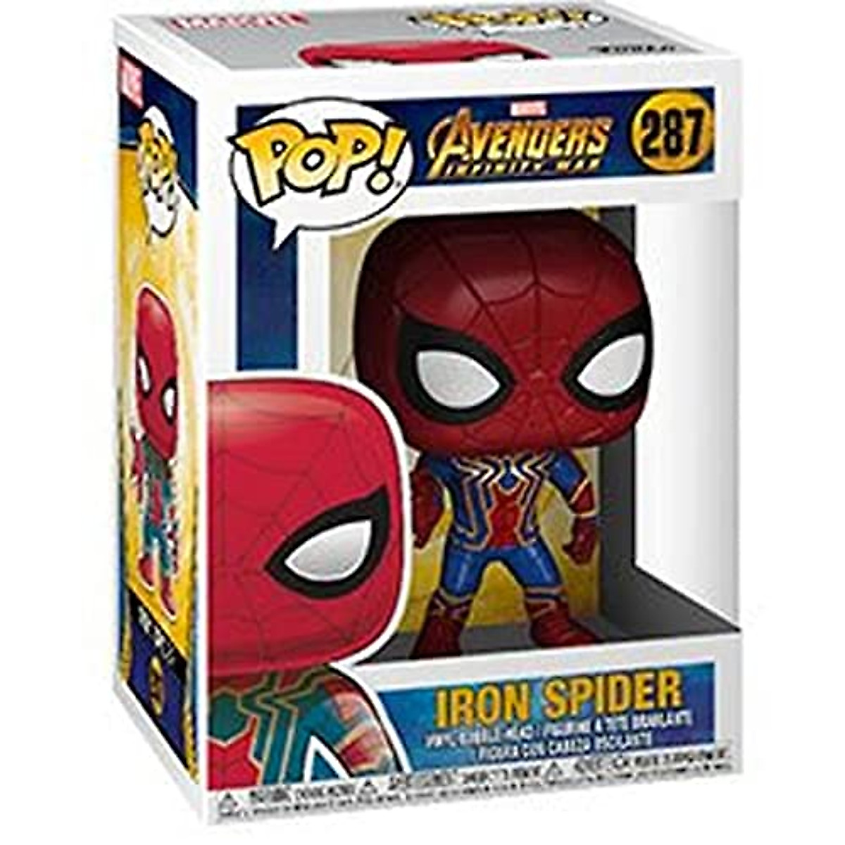 POP Marvel: Avengers Infinity War - Iron Spider (Spider-Man) Funko Pop! Vinyl Figure (Bundled with Compatible Pop Box Protector Case), Multicolor, 3.75 inches