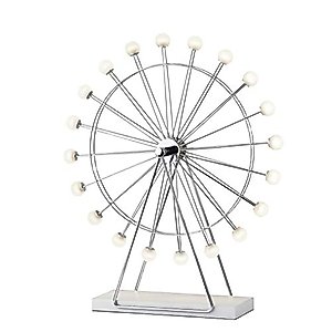 Adesso Home 2120-22 Transitional LED Table Lamp from Coney Collection in Chrome Finish, 5.25 inches, Large, Bronze