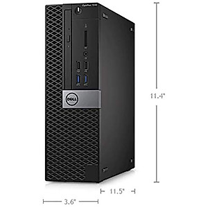 Dell Optiplex 7040 SFF Desktop PC, Intel Quad-Core i7-6700 4.0 GHz, 32GB RAM, 256GB NVMe SSD, HD Graphics 530 4K, DisplayPort, HDMI, AC Wi-Fi, Bluetooth - Windows 10 Pro (Renewed)