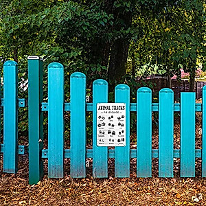 CrazySign Animal Tracks Field Guide Sign Log Cabin Wall Decor, Forest Hunting Decor, Boy Nursery Decor 8 x 12 Inch (211)