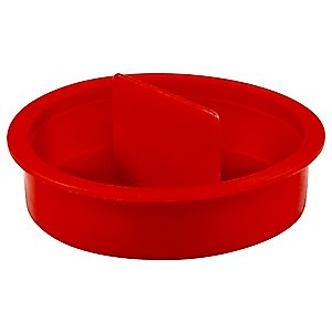 Caplugs ZCPT19Q1 Plastic Center Pull Tab Tapered Plug. CPT-19, PE-LD, Cap OD 1.94" Plug ID 1.784", Red (Pack of 20)
