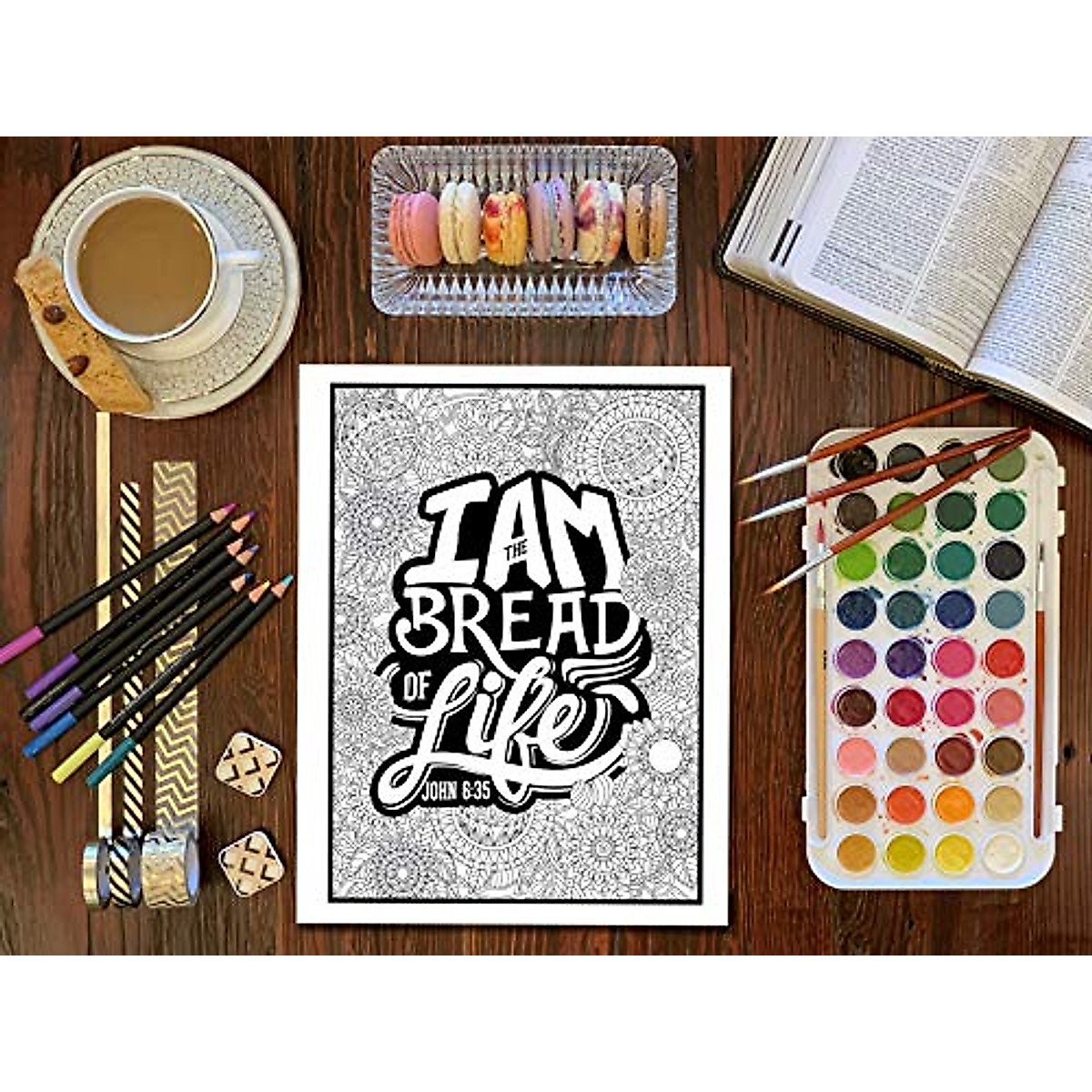 Color the Words of Jesus: A Christian Coloring Book