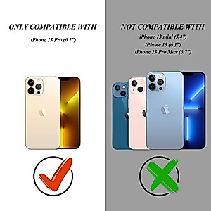 Qireoky for iPhone 13 Pro Case,iPhone 13 Pro Phone Case with Stand Heavy Duty Protective Anti-dust Port Cover Non-Slip Multi Layers 3 in 1 Bumper Shockproof Case for iPhone 13 Pro(Purple)