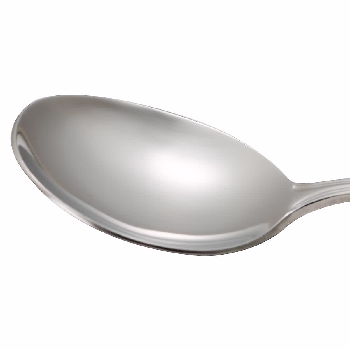 (Set of 12) Tuscany Heavy Weight Bouillon Spoons, 6-Inch 18/0 Stainless Steel Round Bowl Soup Spoons for Restaurant/Catering, Commercial Quality Silverware Flatware Set