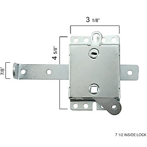 Garage Door 7-1/2 Inside Lock