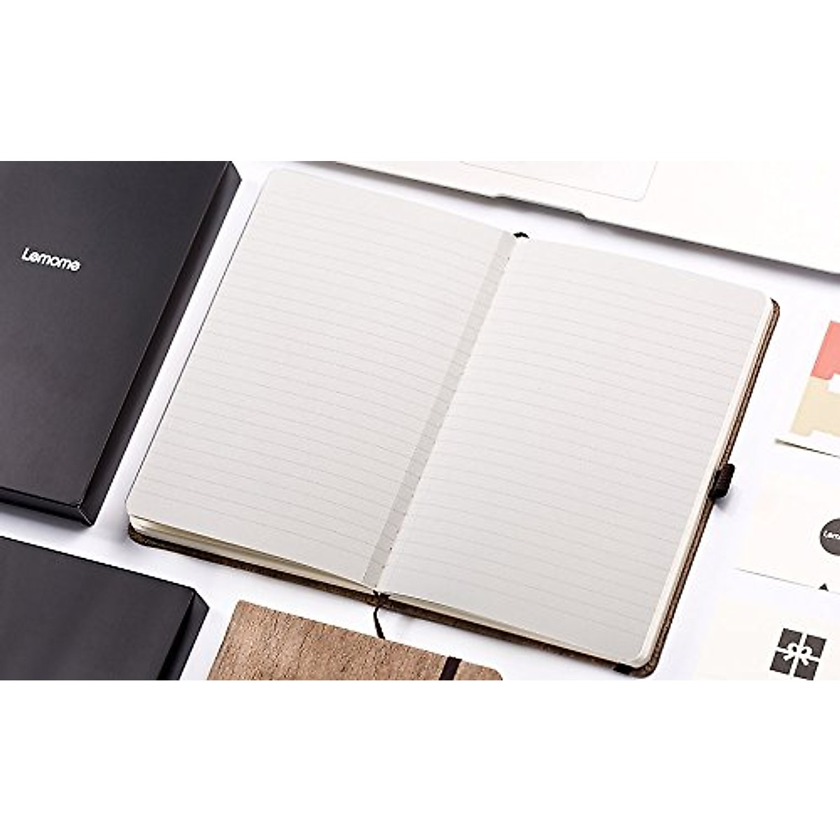 Lemome Thick Notebook - Eco-Friendly Natural Cork Hardcover Writing Notebook with Pen Loop & Premium Thick Paper + Page Dividers Gifts, A5 (5x8) Bound Notebook