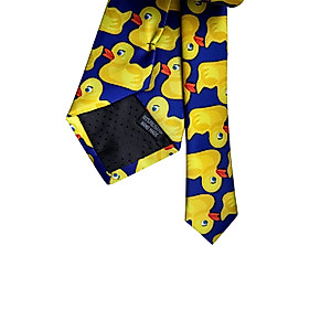 Yancos Ducky Duck Tie Cosplay Bow Tie Yellow Duck Tie Necktie Halloween Costume Funny Gifts Adjustable Tie