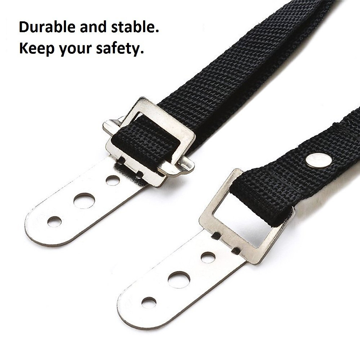 Baby Safety Metal TV Straps Furniture Anti-Tip Straps Heavy Duty Strap All Flat Screen TV/Furniture 2 Pack