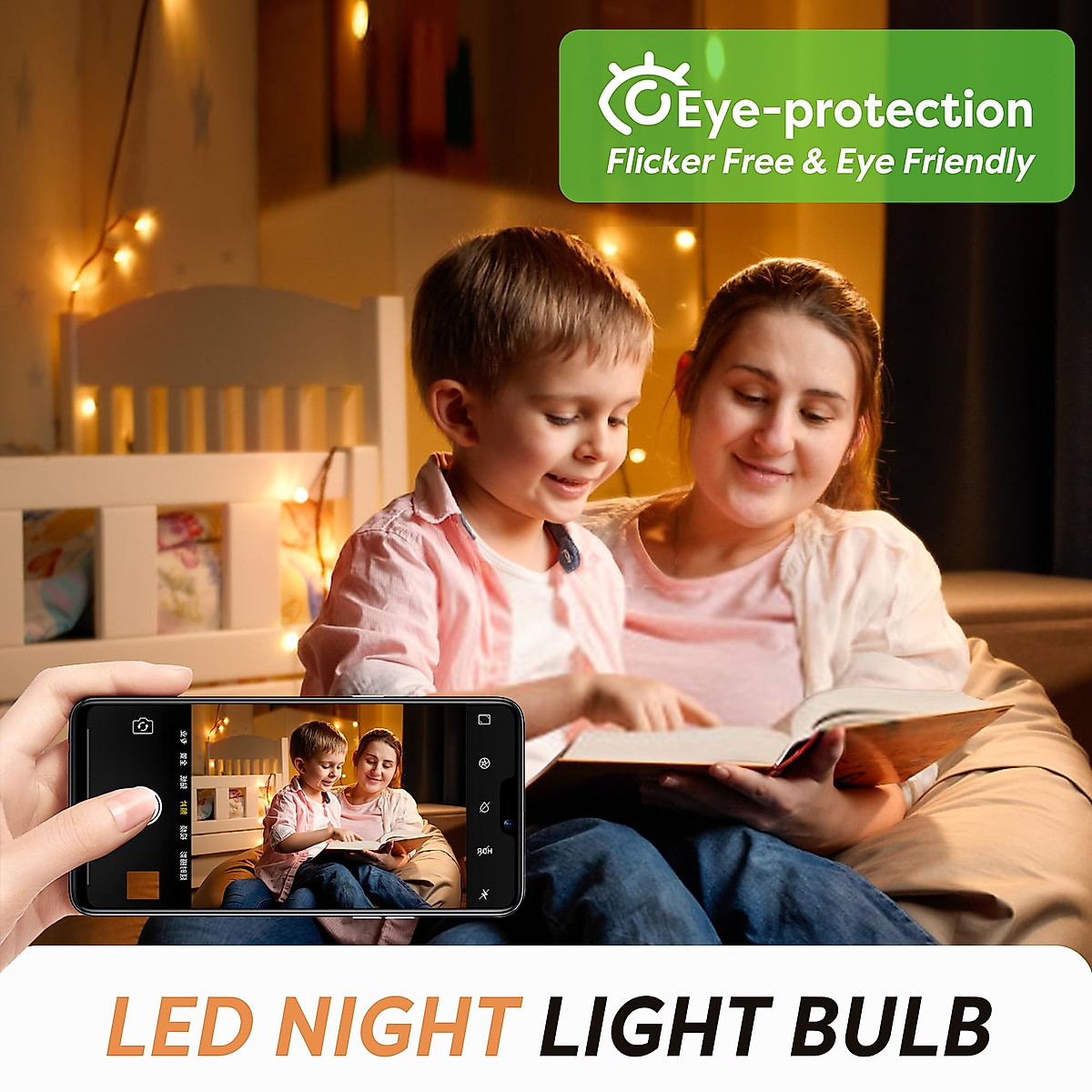 C7 LED Night Light Bulbs 0.5W, E12 Candelabra Base Candle Light Bulb Warm 2200K Equivalent 5W/7W Incandescent Bulb, Mini Light Bulbs for Chandelier Nightlight Salt Lamp Window Bulbs (2 Pack Gold)